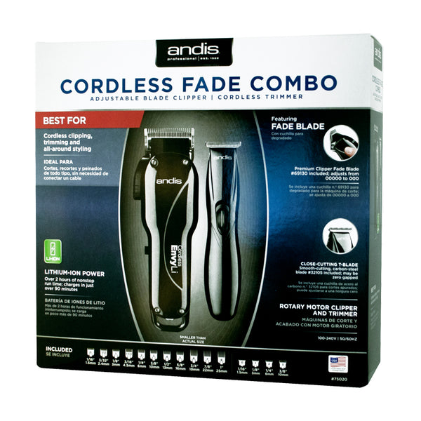 ANDIS CLIPPER FADE COMBO CORDLESS – Melanin Queen Beauty Supply