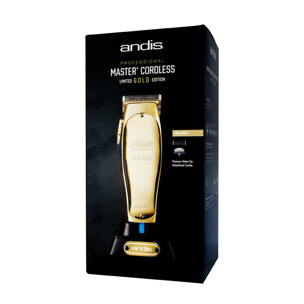 Andis Master Cordless Limited Edition Gold Clippers – Melanin Queen ...
