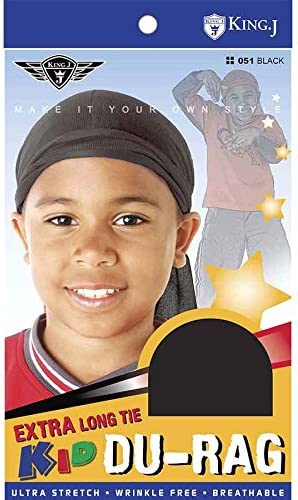 (3 Pack) King J – Kid Durag #051 – Melanin Queen Beauty Supply