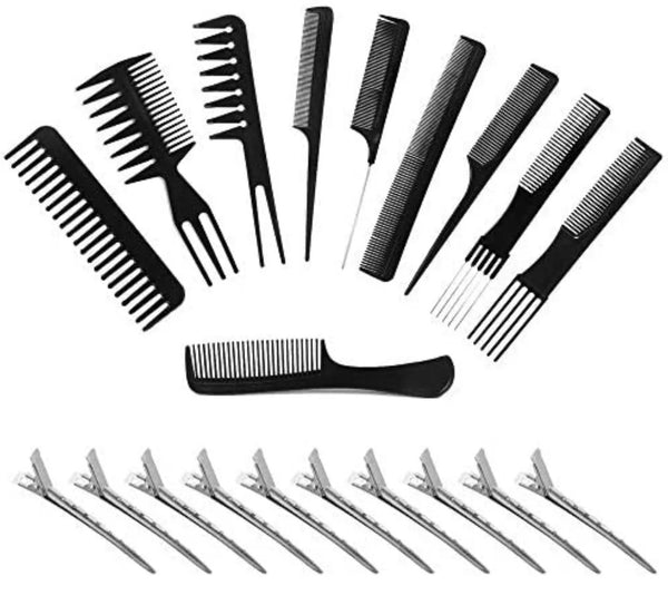 10 Piece Professional Styling Comb Set – Melanin Queen Beauty Supply